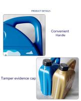 China Lightweight Polyethylene Engine Oil Canister Height 280mm Motorcycle Oil Bottle for sale