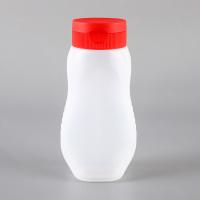 China 330g Salad Sauce Condiment LDPE Plastic Squeeze Bottles With Flip Top Cap for sale