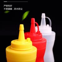 China LDPE Squeezy Empty Condiment Bottles 500ml Sauce Bottles With Flip Top Cap for sale