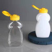 China Customized Clear Plastic Squeeze Bottles Reusable Small Honey Jugs 110ml for sale