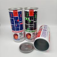 China Aluminum Beverage Cans 330 ml Soft Drinks Slim Cans With Easy Open Pull Ring for sale