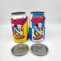 China Stubby Coffee Tea Aluminum Coca Cola Cans 250 Ml With Easy Open End Lids for sale