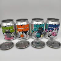 China Stubby Coffee Tea Aluminum Coca Cola Cans 250 Ml With Easy Open End Lids for sale