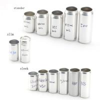 China Custom Metal Aluminum Beverage Can Carbonated Water Juice Cans With Lids for sale