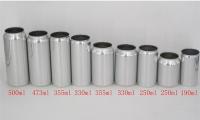 China Custom Metal Aluminum Beverage Can Carbonated Water Juice Cans With Lids for sale