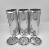 China Sleek 250 Ml Aluminum Beverage Cans Sparkling Water Cans Beer Cans Printing Logo for sale