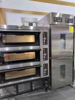 China 300c Electric Deck Oven 40x60cm Cookie 3 Deck 9 Tray Oven for sale
