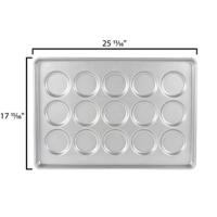 China RK Bakeware China 3 Inch Glazed Aluminumized Steel Hamburger Bun Pan Baking Tray for sale
