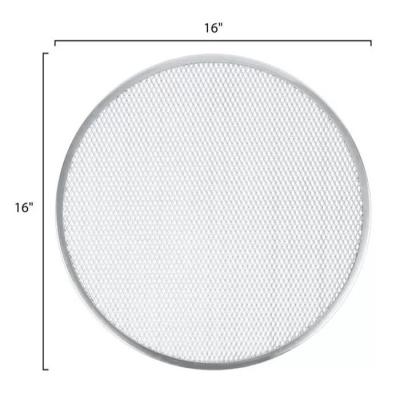 China Foodservice NSF 1mm Stainless Steel Barbecue Grill Pan Aluminum Mesh Pizza Tray for sale