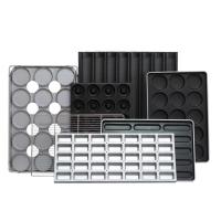 China 3.8oz Aluminium Muffin Tray 35 Cup Glazed Aluminum Cupcake Tray for sale