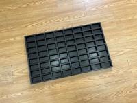 China 64 Cavities Large Aluminium Baking Tray NSF Jelly Bar Nonstick Snack Bar Tray for sale