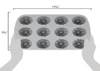 China 12 Mold Non Stick Aluminium Muffin Pan For Foodservice NSF Compartment Bundtlette Commercial Grade for sale