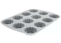 China 12 Mold Non Stick Aluminium Muffin Pan For Foodservice NSF Compartment Bundtlette Commercial Grade for sale
