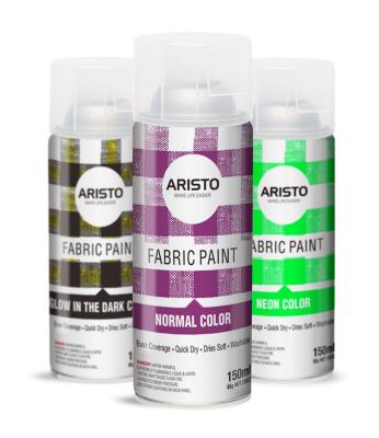 China 400ml Clothes Fabric Spray Paint Non Toxic Quick Dry Washable for sale