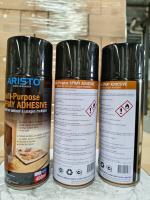 China Clear Multipurpose Spray Adhesive with Less Than 30% Voc Content in 350g Cans and 500ml Volume for sale
