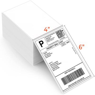China Factory Wholesale A6 Heat Sensitive Thermal Stickers Direct 4x4 4x6 Paper Shipping Label Heat Sensitive Thermal Labels for sale