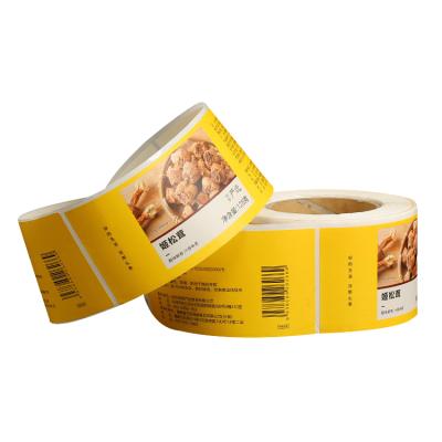 China Waterproof Roll Food Packaging Jars Cans Stickers Label Custom PET Adhesive Glossy Spice Tanks Oil Proof Vinyl Print Labels Sticker for sale