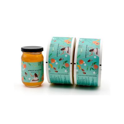 China Custom Waterproof Honey Jar Packaging Label Logo Label Sticker Jam Food Bottle Waterproof Honey Self Adhesive for sale