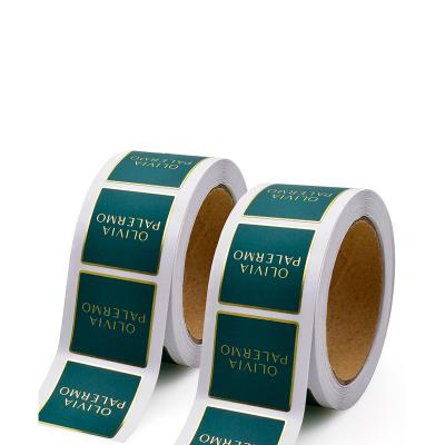 China Rectangle Essential Oil Cosmetic Food Vinyl Packaging Roll Glass Bottle Waterproof Custom Printed Label Self Adhesive Waterproof Sticker for sale