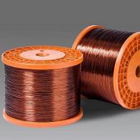 China 0.05mm Polyesterimide Self Bonding Enameled Copper Wire 240 Class Super Fine Round for sale