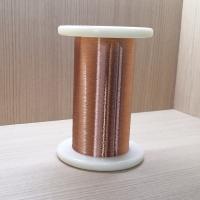 China CCA Alcohol Soluble Enameled Round Copper Clad Aluminum Wire 0.04mm Class 200 for sale