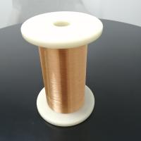 China 155 Degree 0.1mm Self Bonding Polyester Enameled Copper Wire For Voice Coil for sale