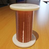 China Class 155 Enameled Round Copper Wire 0.085mm Alcohol Soluble For Speaker for sale