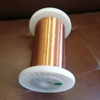 China Hot Air Self Adhesive Polyester Enameled Copper Wire 0.075mm Class 130/155 B/F for sale