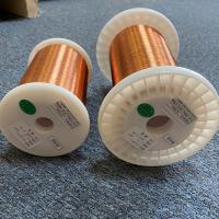 China Self Bonding Solderable Polyesterimide Enameled Round Copper Wire 0.07mm 180 Class for sale