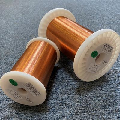 China Class H Self Bonding Coated Copper Round Wire AWG 33 Solderable Wire For Motor for sale