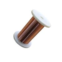 China Solderable Polyurethane Enameled Round Copper Clad Aluminum Wire 0.13mm CCA 130-180C for sale