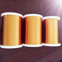 China 0.07mm Self Bonding Enamelled Round Copper Wire Polyamideimide Composite 220°C for sale
