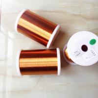 China 0.07mm Self Bonding Enamelled Round Copper Wire Polyamideimide Composite 220°C for sale