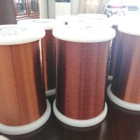 China 0.085mm PE/AIW Self Adhesive Enameled Copper Wire Class 200 for Speaker Voice Coil for sale