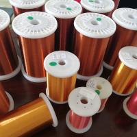 China Self Adhesive Polyurethane CCA Enameled Round Copper Wire 0.085mm Class 130/155 for sale