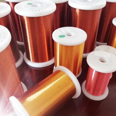 China Class 200 Polyesterimide Voice Coil Wire CCA Self Adhesive Enamelled Copper Wires for sale