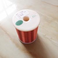 China Class 180 0.12mm Soldering Enameled Wire Red Copper With EIW Coating for sale