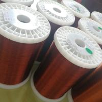 China 0.22mm Enameled Copper Magnet Wire Red Color High Temperature Enamelled Wire for sale
