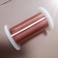 China 0.1mm Polyester Enameled Copper Wire 155 Class Alcohol Soluble Bonding for sale