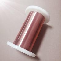 China 0.09mm Polyurethane Self Bonding Enameled Copper Wire Solid Conductor Magnet Wire 20C 3.401 Ohm/m for sale