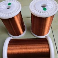China AWG 34 Motor Enameled Winding Wire Heat Resistant Composite Coating Self Adhesive for sale