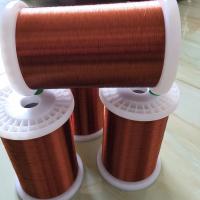 China Class155 Polyester Enameled Copper Wire 0.06mm Enameled Round Copper Wire for sale