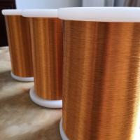 China 0.04mm Polyesterimide Enameled Copper Wire Electrical Motor Winding Wire for sale