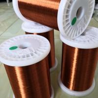 China PEW Class 130/155 Polyester Enameled Copper Wire AWG42 Hot Wind/Solvent for sale