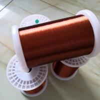 China Polyesterimide Self Bonding Enameled Copper Wire 0.08mm Thermal Class 200 for sale