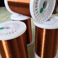 China Polyesterimide Self Bonding Enameled Copper Wire 0.08mm Thermal Class 200 for sale