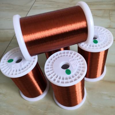 China 0.075mm Polyesterimide Enameled Copper Wire Ultra Fine Self Bonding Enamelled Wire for sale