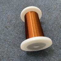 China EIW Class 180 Soldering Enameled Wire Copper Wire 0.08mm For Magnetic Induction Coils for sale