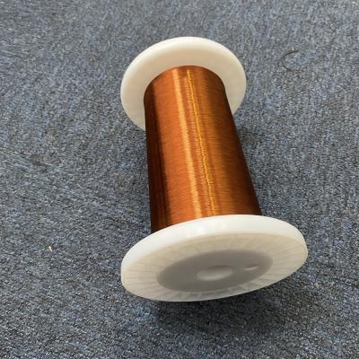 China EIW Class 180 Soldering Enameled Wire Copper Wire 0.08mm For Magnetic Induction Coils for sale