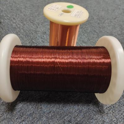 China 0.12mm Hot Air Self Bonding Enameled Copper Wire 220 Class Custom Paint Thickness for sale